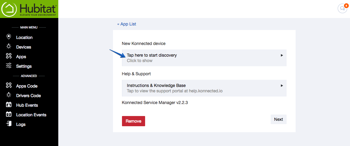 Hubitat Legacy Driver Device Discovery